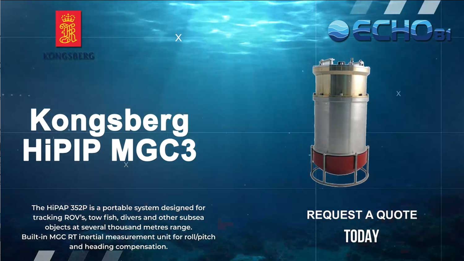 ECHO81 Product Promo Kongsberg HiPIP MGC3 USBLE - ECHO81 - Subsea ...